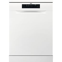 AEG Standgeschirrsp&uuml;ler "FFB7570APW", Energieeffizienz: B (A-G), silber (wei&szlig;), B:59,8cm H:85cm T:60,3cm, Geschirrsp&uuml;ler, ExtraHygiene-Programm: Entfernt &uuml;ber 99,99 % der Keime und Bakterien