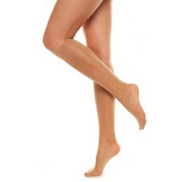 Feinstr&uuml;mpfe GLAMORY "My Size", Damen, beige (make up), Obermaterial: 86% Polyamid, 14% Elasthan, elastisch, Socken, extraweit, elastisch