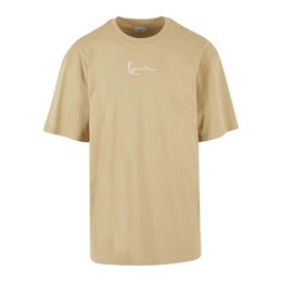 T-Shirt Karl Kani "Karl Kani Herren", Jungen, Gr. M, light braun, 100% Baumwolle, unifarben, normal, Rundhals, Shirts T-Shirt