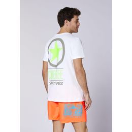Print-Shirt Chiemsee, Jungen, Gr. L (52/54), wei&szlig; (hellwei&szlig;), 100% Baumwolle, Rundhals, Shirts