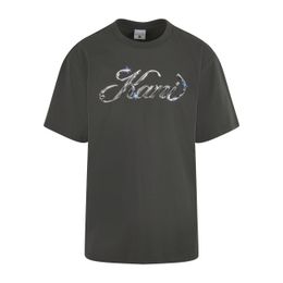 T-Shirt Karl Kani "Karl Kani KK Kani Icy Chrome Tee", Jungen, Gr. L, schwarz, 100% Baumwolle, bedruckt, loose fit, Rundhals, Shirts T-Shirt