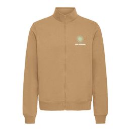 Sweatjacke Blend "Trainingsjacke BHKonsta", Herren, Gr. L, braun (otter), Obermaterial: 55% Polyester PES. 45% Baumwolle CO., Sweatjacken Sweatjacke