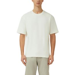 Rundhalsshirt s.Oliver, Jungen, Gr. XL, wei&szlig;, Web, Obermaterial: 100% Baumwolle, unifarben, l&auml;ssig geschnitten h&uuml;ftbedeckend, Rundhals, Shirts Rundhalsshirt, Sommershirt, unifarben