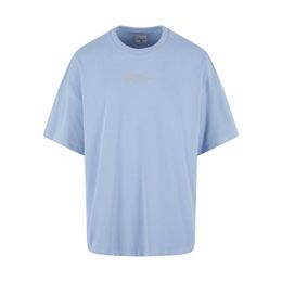T-Shirt Karl Kani "Karl Kani Herren", Jungen, Gr. L, blau (lightblau), 100% Baumwolle, bedruckt, oversize, Rundhals, Shirts T-Shirt