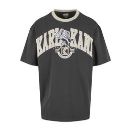 T-Shirt Karl Kani "Karl Kani Karl Kani OG Eagle Print Tee", Jungen, Gr. M, grau (anthrazit, lightsand), 100% Baumwolle, bedruckt, normal, Rundhals, Shirts T-Shirt