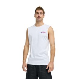 T-Shirt Quiksilver "EV Quikglobe Muscle", Jungen, Gr. L, wei&szlig;, Obermaterial: 70% Baumwolle, 30% Baumwolle., Shirts T-Shirt