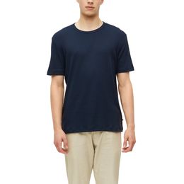 Kurzarmshirt s.Oliver, Jungen, Gr. L, blau (navy), Single Jersey, Obermaterial: 95% Baumwolle, 5% Elasthan, unifarben, normal h&uuml;ftbedeckend, Rundhals, abgesteppte Kante, Shirts, Sommershirt mit Stretch / unifarben