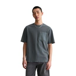 Marc O'Polo T-Shirt MARC O'POLO DENIM "aus fein gerillter Bio-Baumwolle", Jungen, Gr. L, peppercorn grau, Obermaterial: 100% Baumwolle, unifarben, Basic, relaxed fit, Rundhals, normaler Saum, Shirts T-Shirt