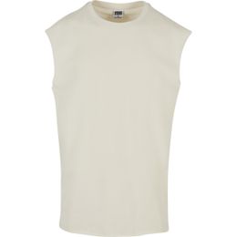 T-Shirt Urban Classics "Urban Classics Herren Open Edge Sleeveless Tee", Jungen, Gr. 5XL, beige (sandwei&szlig;), 100% Baumwolle, unifarben, loose fit, Rundhals, Shirts T-Shirt