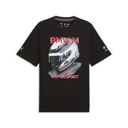T-Shirt Puma "BMW M MOTORSPORT Helm T-Shirt Herren", Jungen, Gr. L, schwarz, Obermaterial: 100% Baumwolle. Rippe: 71% Baumwolle, 29% Polyester, clean, regular fit, Rundhals, Shirts T-Shirt
