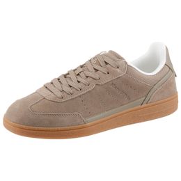 Marc O'Polo Sneaker MARC O'POLO "Charlie", Herren, Gr. 42, grau, Lederimitat, Veloursleder, unifarben, Basic, Schuhe Sneaker, Halbschuh, Freizeitschuh, Schn&uuml;rschuh mit Memory Foam-Ausstattung