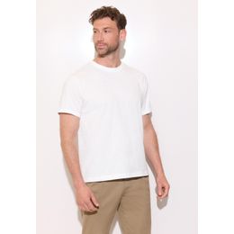 Street One MEN Herren T-Shirthellwei&szlig;, Gr. XXXL, unifarben, Web, 100% Baumwolle, Shirts, aus reiner Baumwolle