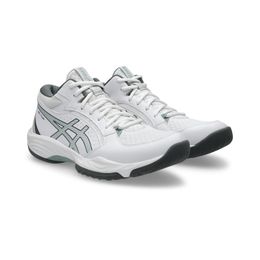 Hallenschuh asics "GEL-TASK MT 5", Herren, Gr. 43,5, wei&szlig;, ocean haze, Synthetik, Schuhe Hallenschuh, besonders geeignet f&uuml;r Handball und Volleyball
