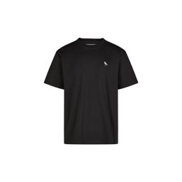 T-Shirt Cleptomanicx, Jungen, Gr. L, schwarz, 100% Baumwolle, bestickt, normal, Rundhals, Shirts T-Shirt, im klassischen Basic-Look