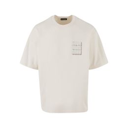 T-Shirt 2Y STUDIOS "2Y Studios Herren 2Y Good Vibes Only Oversize Tee", Jungen, Gr. S, sanftes wei&szlig;, 100% Baumwolle, bedruckt, relaxed fit, Rundhals, Shirts T-Shirt