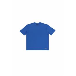 T-Shirt DROPSIZE "Dropsize Super Heavy Blank T-Shirt", Jungen, Gr. L, royal blau, 100% Baumwolle, unifarben, normal, Rundhals, Shirts T-Shirt
