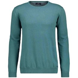 Rundhalspullover Ragman, Herren, Gr. 52, gr&uuml;n, 382, Strick, 95% Baumwolle 5% Kaschmir, Rundhals, Pullover Rundhalspullover