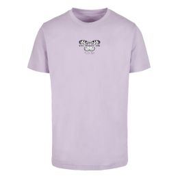 T-Shirt MisterTee "MisterTee Herren Give Yourself Time Tee", Jungen, Gr. L, lila, 100% Baumwolle, bedruckt, normal, Rundhals, Shirts T-Shirt