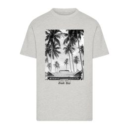 T-Shirt MisterTee "MisterTee Herren Today Was A Good Day Tee", Jungen, Gr. S, erdgrau, 100% Baumwolle, bedruckt, normal, Rundhals, Shirts T-Shirt