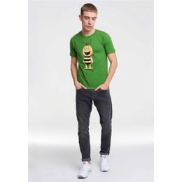 T-Shirt logoshirt "Die Biene Maja - Willi", Jungen, Gr. XXL, hellgr&uuml;n, 100% Baumwolle, unifarben, normal, Rundhals, Shirts T-Shirt, mit coolem Print