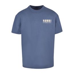 T-Shirt Merchcode "Merchcode Hawai Oversized T-shirt", Jungen, Gr. S, vintageblau, 100% Baumwolle, bedruckt, oversize, Rundhals, Shirts T-Shirt
