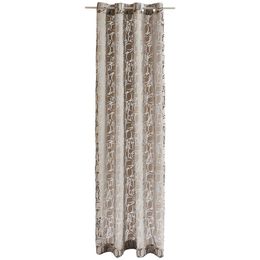 JOOP! &Ouml;senschal J-Fine Ornament, Schlamm, Greige, Textil, Uni, 140x250 cm, Wohntextilien, Gardinen & Vorh&auml;nge, Fertiggardinen, &Ouml;senschals