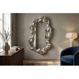 Riess Ambiente Extravaganter Wandspiegel VENETIA 150cm silber variable Aufh&auml;ngung Riess-Ambiente organisch Glamour Modern
