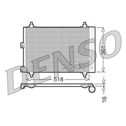 DENSO Kondensator, Klimaanlage dcn07006 f&uuml;r Peugeot