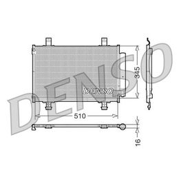 DENSO Kondensator, Klimaanlage dcn47010 f&uuml;r Suzuki