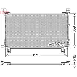 DENSO Kondensator, Klimaanlage dcn50053 f&uuml;r TOYOTA