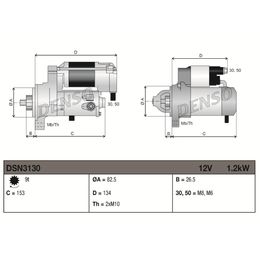 DENSO Starter dsn3130 f&uuml;r Mercedes VW