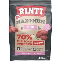 Rinti Max-i-Mum Trockenfutter Hund MINI Adult Rind 4kg