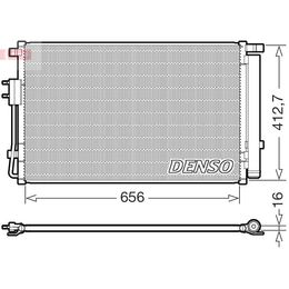 DENSO Kondensator, Klimaanlage dcn43022 f&uuml;r HYUNDAI