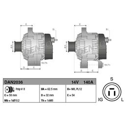 DENSO Generator dan2036