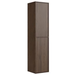 Badplaats Badezimmerschrank, Walnuss, Holz, 5 F&auml;cher, Rechteckig, 38x170x33 cm, Badezimmer, Badezimmerschr&auml;nke, Midischr&auml;nke