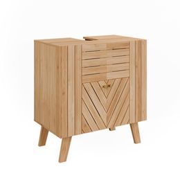 VICCO Waschbeckenunterschrank, Gr&uuml;n, Holzwerkstoff, 1 F&auml;cher, Rechteckig, 60x65x36 cm, Badezimmer, Badezimmerschr&auml;nke, Waschbeckenunterschr&auml;nke