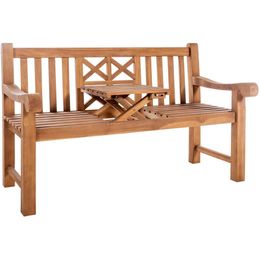 CLP Gartenbank, Teak, Holz, 150x92x72 cm, Gartenm&ouml;bel, Gartenb&auml;nke