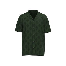 Shirtjacke Fynch-Hatton, Jungen, Gr. XXL, schwarz khaki, Web, Obermaterial: 60% Baumwolle, 40% Polyester, bedruckt, regular fit normal, ohne Ausschnitt, Shirts Shirtjacke, mit Muster
