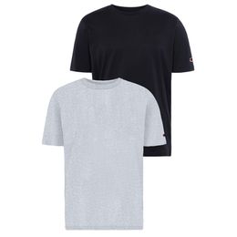 T-Shirt Champion, Jungen, Gr. XL, bunt (noxm, nbk, ns), Jersey, Obermaterial: 100% Baumwolle, normal, Rundhals, Shirts T-Shirt, Basic Shirt, Doppelpack