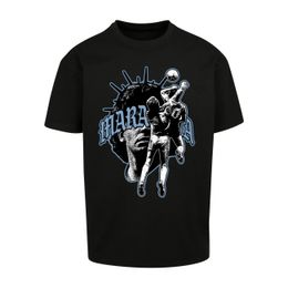 T-Shirt "Upscale by Mister Tee Hand Of God Oversize Tee", Jungen, Gr. M, schwarz, 100% Baumwolle, UPSCALE BY MISTER TEE, bedruckt, oversize, Rundhals, Shirts T-Shirt