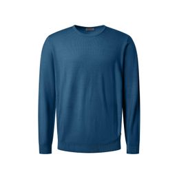 Strickpullover Pierre Cardin "Pierre Cardin Pullover", Herren, Gr. M, blau heaven, Obermaterial: 100% Wolle WO., Rundhals, Pullover Strickpullover, mit Rundhalsausschnitt