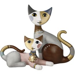Sammelfigur Goebel "Figur R. Wachtmeister - Emma e Milo Jahreskatze 2025", bunt, B:11cm H:17cm T:21,5cm, Porzellan, Dekofiguren