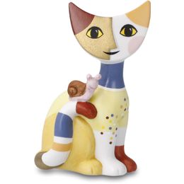 Sammelfigur Goebel "Figur Rosina Wachtmeister - "Nicola", bunt, B:5cm H:8cm T:4cm, Porzellan, Dekofiguren, Katze