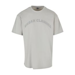 T-Shirt Urban Classics "Urban Classics Herren Oversized Gate Tee", Jungen, Gr. M, lightasphalt, 100% Baumwolle, unifarben, oversize, Rundhals, Shirts T-Shirt