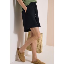 Shorts Cecil, Damen, Gr. XL (44), schwarz, Web, 100% Baumwolle, unifarben, comfort fit kurz, Hosen Shorts, Middle Waist