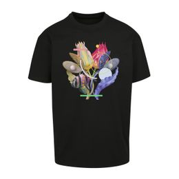 Kurzarmshirt "Upscale by Mister Tee Unisex Coral Oversize Tee", Jungen, Gr. L, schwarz, 100% Baumwolle, UPSCALE BY MISTER TEE, unifarben, oversize, Rundhals, Shirts