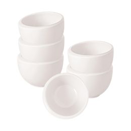 Villeroy & Boch Espressotasse VILLEROY & BOCH "Mokka- / Espressotassen NewMoon 100 ml 6er Set wei&szlig;", wei&szlig;, 6 tlg., Porzellan, Trinkgef&auml;&szlig;e, Espressotasse