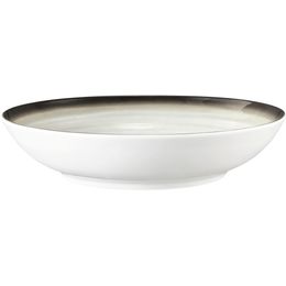 Suppenteller Seltmann Weiden "Terra Corso", wei&szlig; (wei&szlig;, anthrazit, beige, grau), B:21,2cm H:4,6cm L:21,2cm T:21,2cm &Oslash;:21,2cm, Porzellan, Speiseteller, Teller rund 21 cm