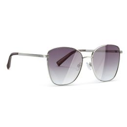 Sonnenbrille Lascana, Damen, silber (silberfarben), Sonnenbrillen Sonnenbrille, modische Sonnenbrille mit gro&szlig;en Gl&auml;sern, Damenbrille, Sonnenschutz