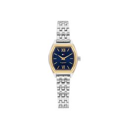Quarzuhr Tommy Hilfiger "NORAH", blau (edelstahlfarben, blau), Armbanduhren, Damen, Quarzuhr, Armbanduhr, Damenuhr, Edelstahlarmband, analog